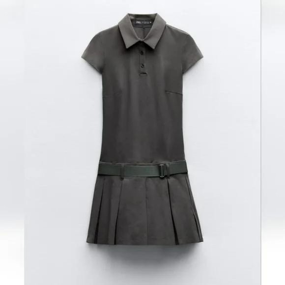 Zara | Dresses | Zara Box Pleat Mini Shirtdress | Poshmark